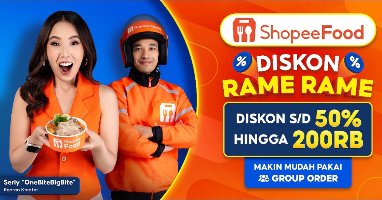 Kolaborasi ShopeeFood dan Serly ‘One Bite Big Bite’: Diskon Rame Rame ...