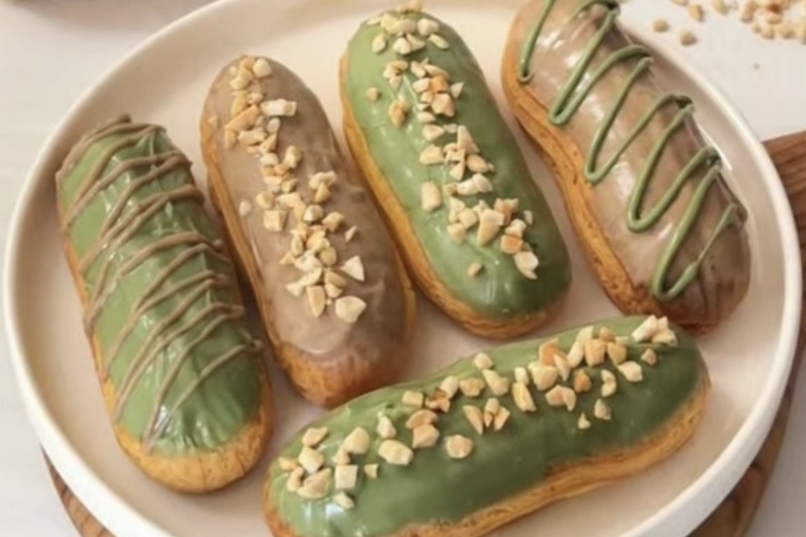 Resep Eclair Matcha Tiramisu, Dessert Ala Rumahan Seenak Cafe