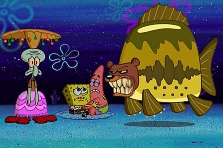 Tips Menghindari Beruang Dikala Berkemah Ala Spongebob