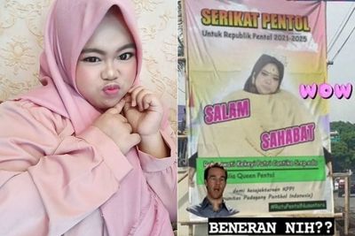 Viral Baliho Jumbo 'Serikat Pentol' dengan Wajah Kekeyi, Curi Perhatian ...